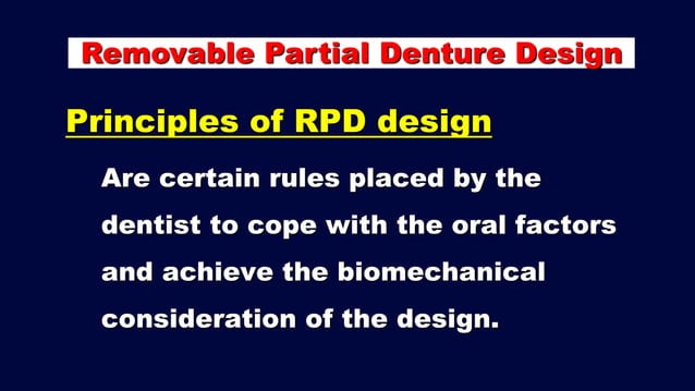 2- b. Basic principles for designing Kennedy class II, III and IV ...