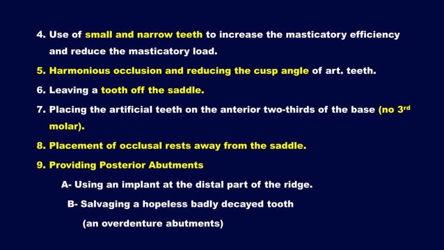 2- b. Basic principles for designing Kennedy class II, III and IV ...