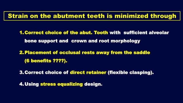 2- b. Basic principles for designing Kennedy class II, III and IV ...