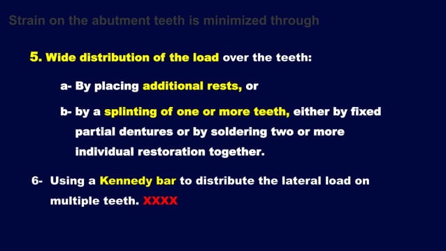 2- b. Basic principles for designing Kennedy class II, III and IV ...