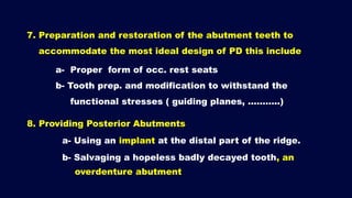 2- b. Basic principles for designing Kennedy class II, III and IV ...