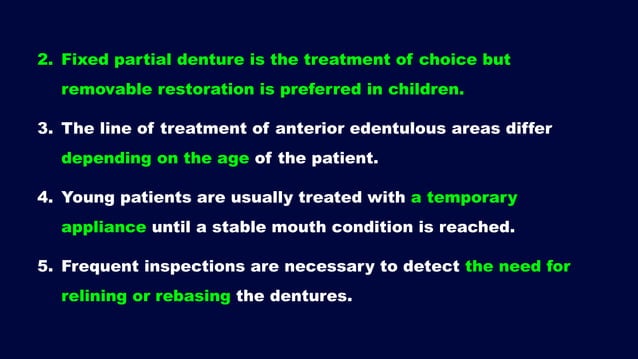 2- b. Basic principles for designing Kennedy class II, III and IV ...