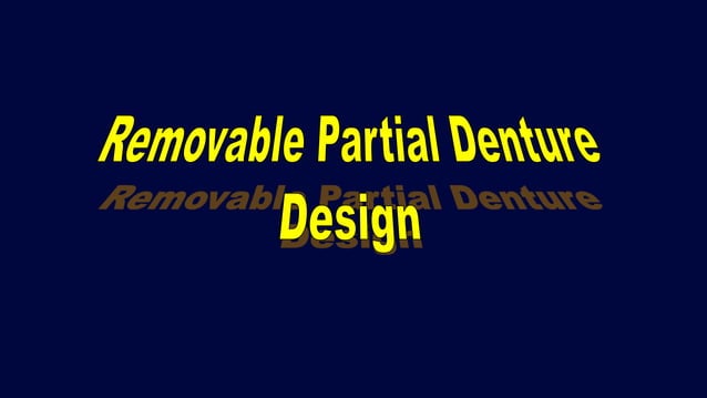 2- b. Basic principles for designing Kennedy class II, III and IV ...