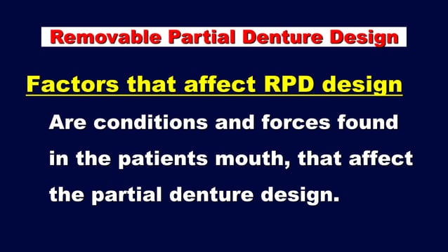 2- b. Basic principles for designing Kennedy class II, III and IV ...