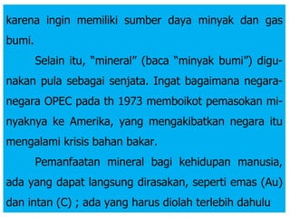 2 bab i mineral dan sumber daya mineral dan klasifikasinya | PPT