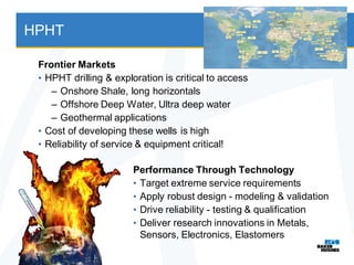 HPHT Solutions: Drilling and Evaluation – Presented by Christian Liss ...