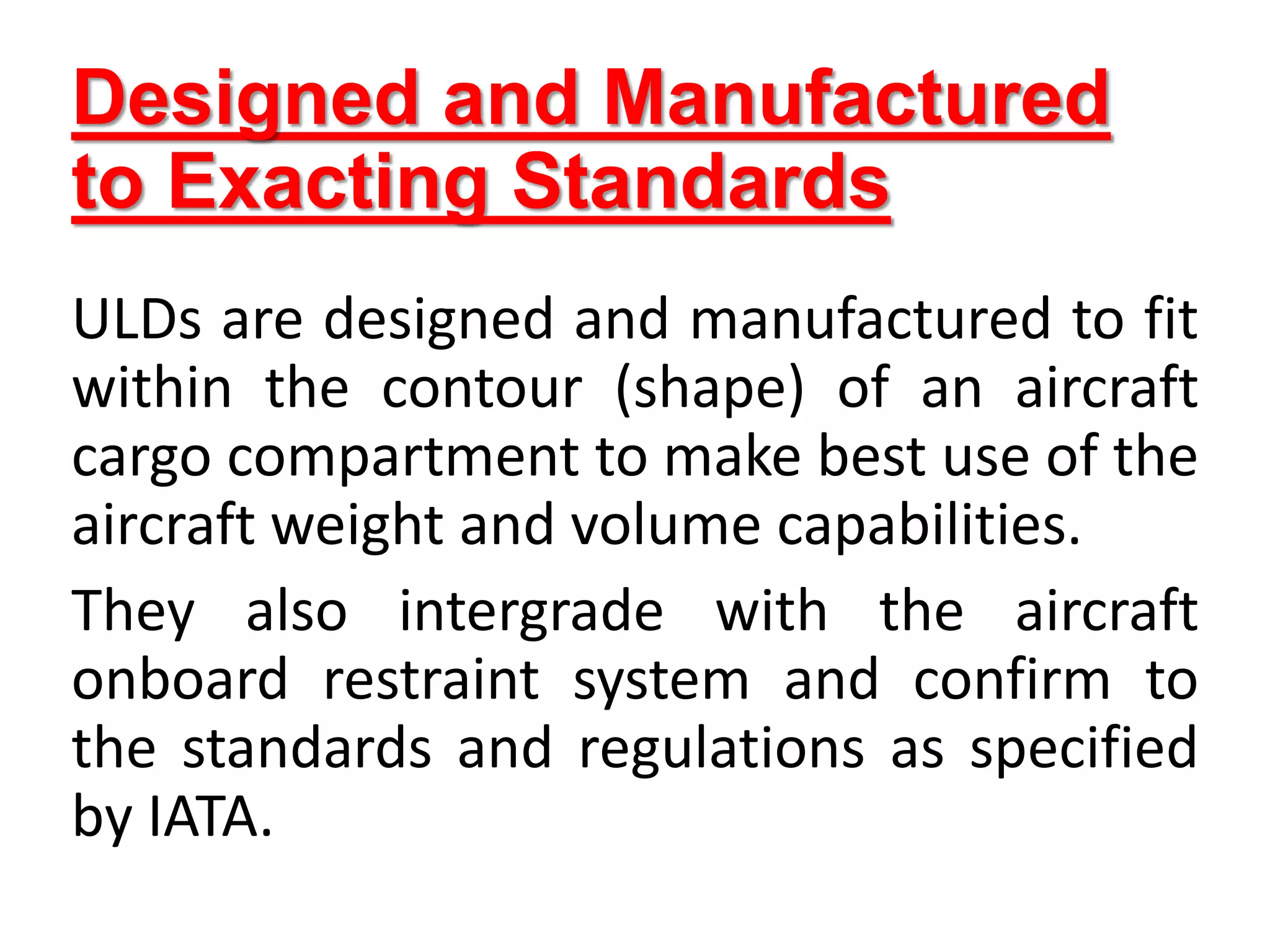 2 basic cargo course ULDs | PPTX