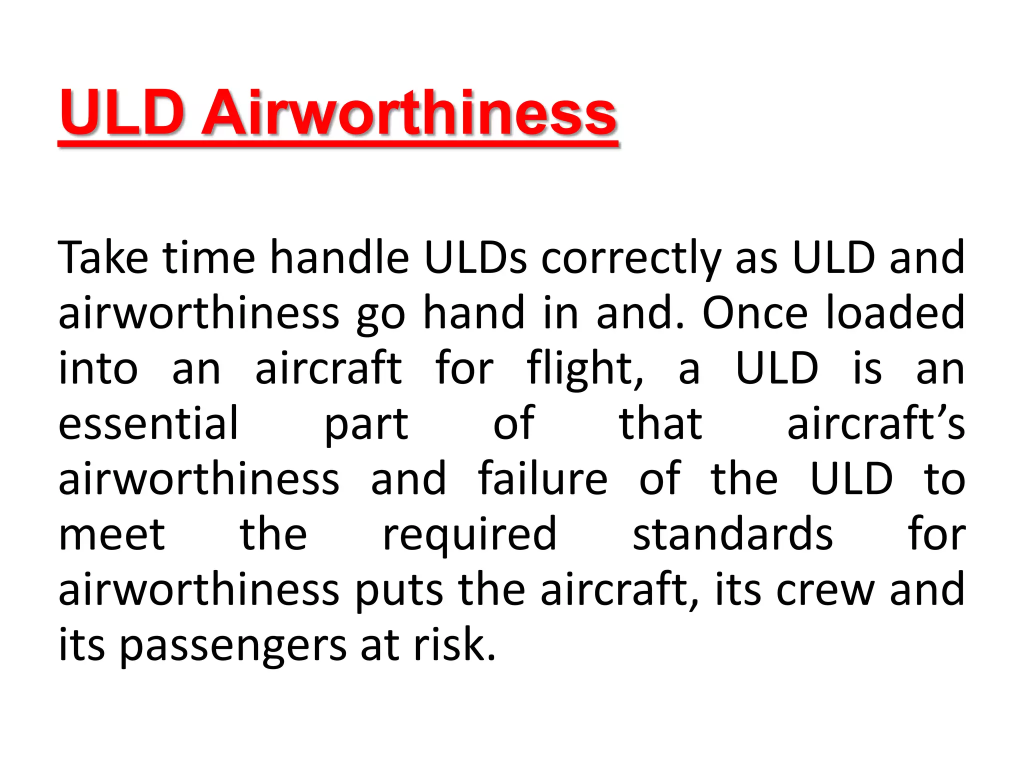 2 basic cargo course ULDs | PPTX