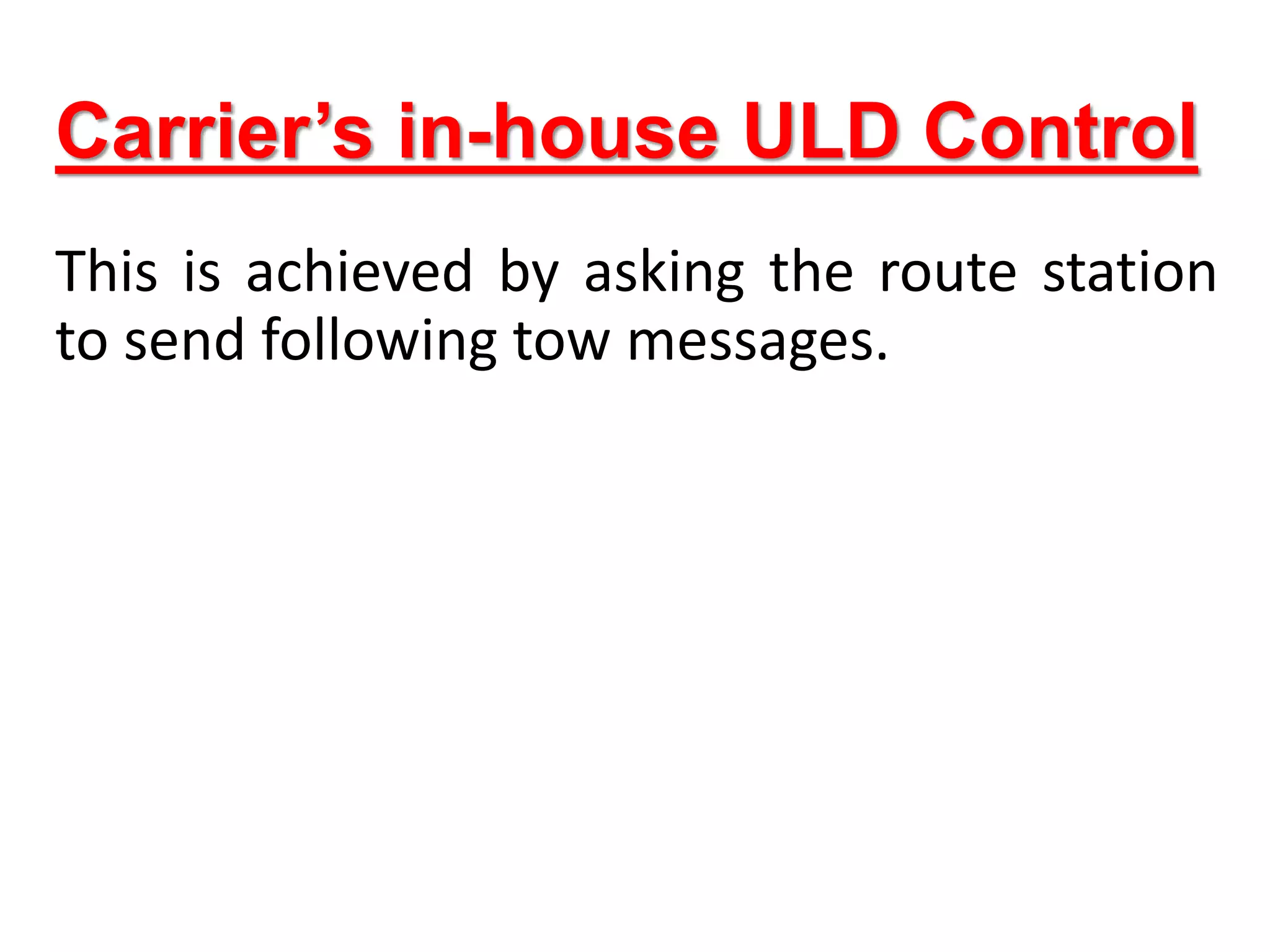 2 basic cargo course ULDs | PPTX