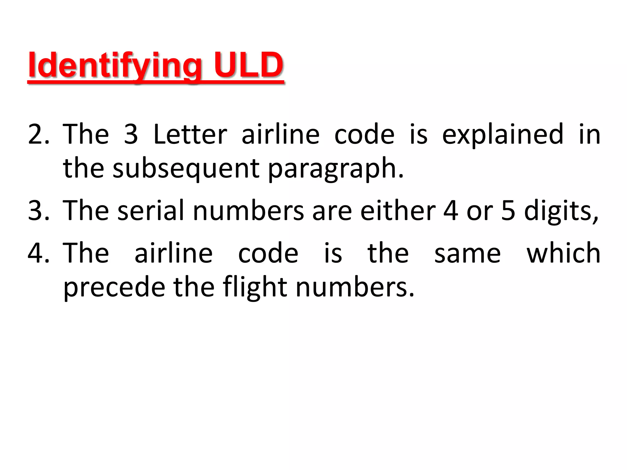 2 basic cargo course ULDs | PPTX