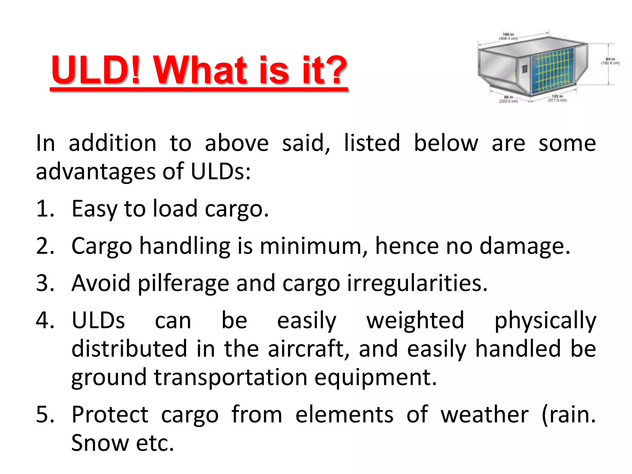 2 basic cargo course ULDs | PPTX