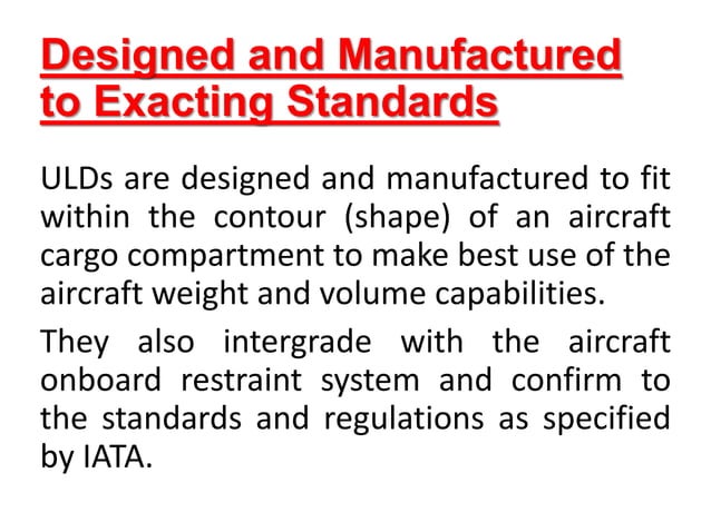 2 basic cargo course ULDs | PPTX | Air Travel | Travel Type