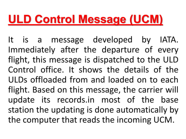 2 basic cargo course ULDs | PPTX | Air Travel | Travel Type