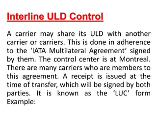 2 basic cargo course ULDs | PPTX