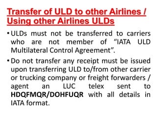 2 basic cargo course ULDs | PPTX