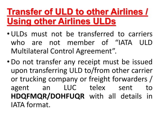 2 basic cargo course ULDs | PPTX | Air Travel | Travel Type