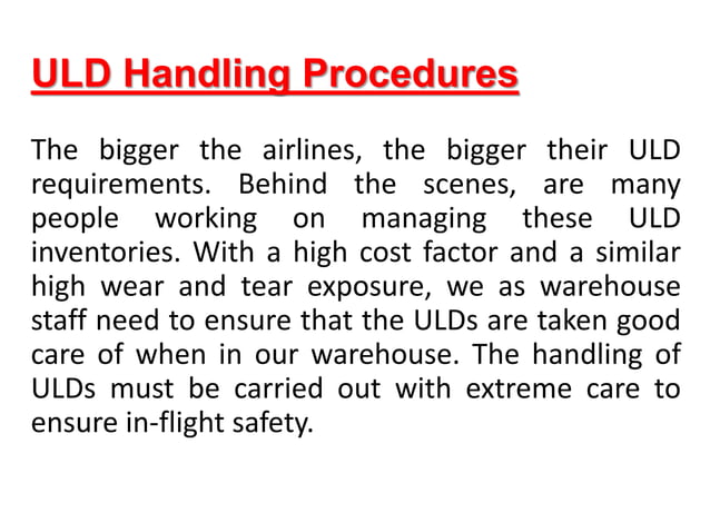 2 basic cargo course ULDs | PPTX | Air Travel | Travel Type