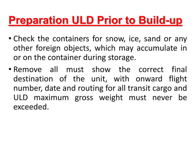 2 basic cargo course ULDs | PPTX | Air Travel | Travel Type