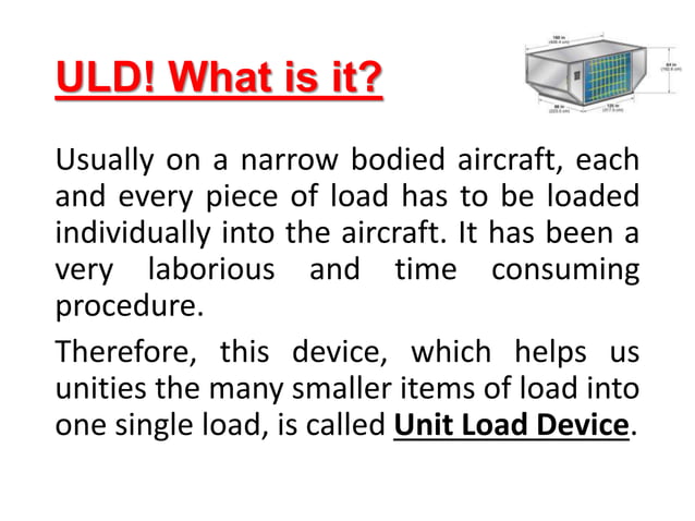 2 basic cargo course ULDs | PPTX | Air Travel | Travel Type