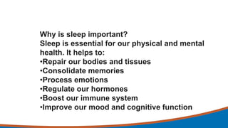 2-Basics of sleep and sleep technology with mentioning the basics | PPTX