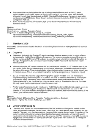 2005 EBU Training BBC News platform | PDF