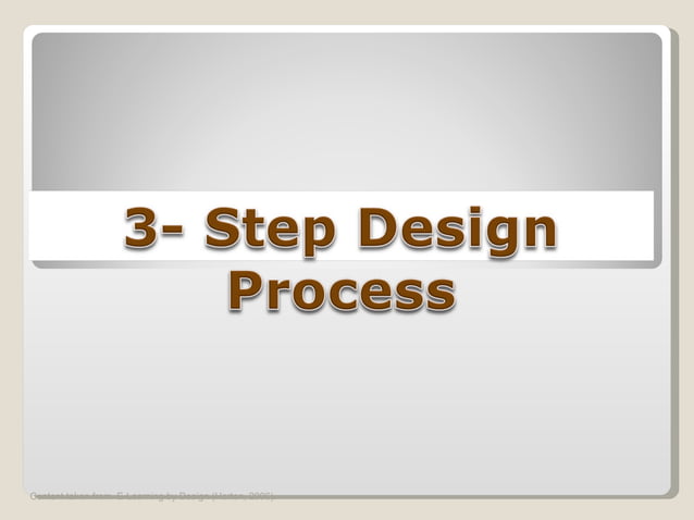 3 step design process | PPT