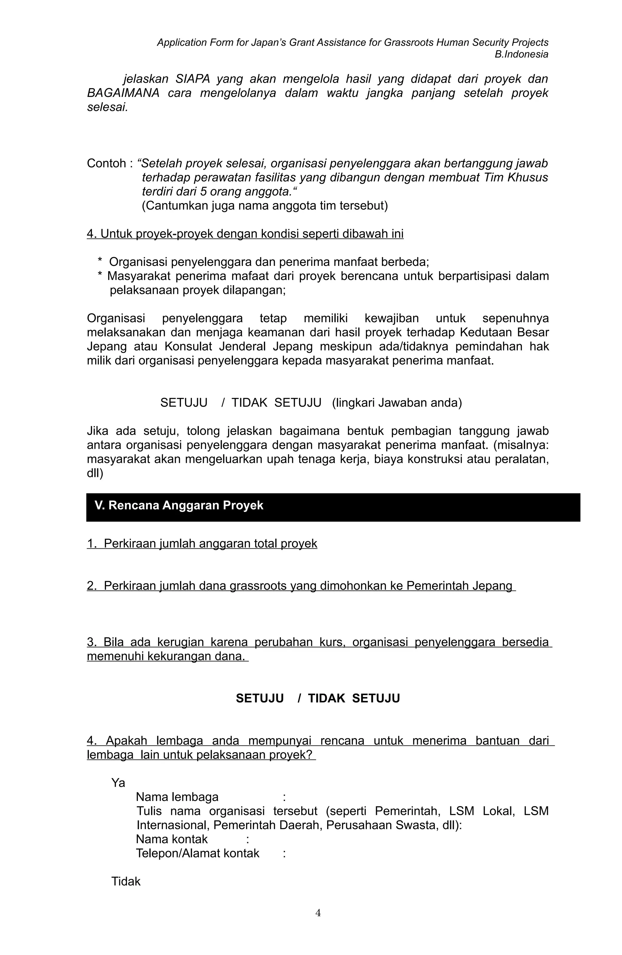 2. b indonesia application form | DOC