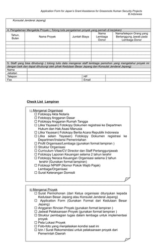 2. b indonesia application form | DOC