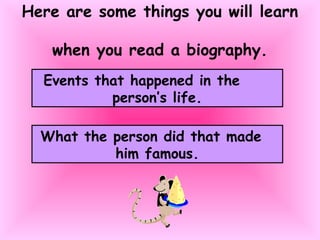 Biography PowerPoint for 2nd Grade | PPT