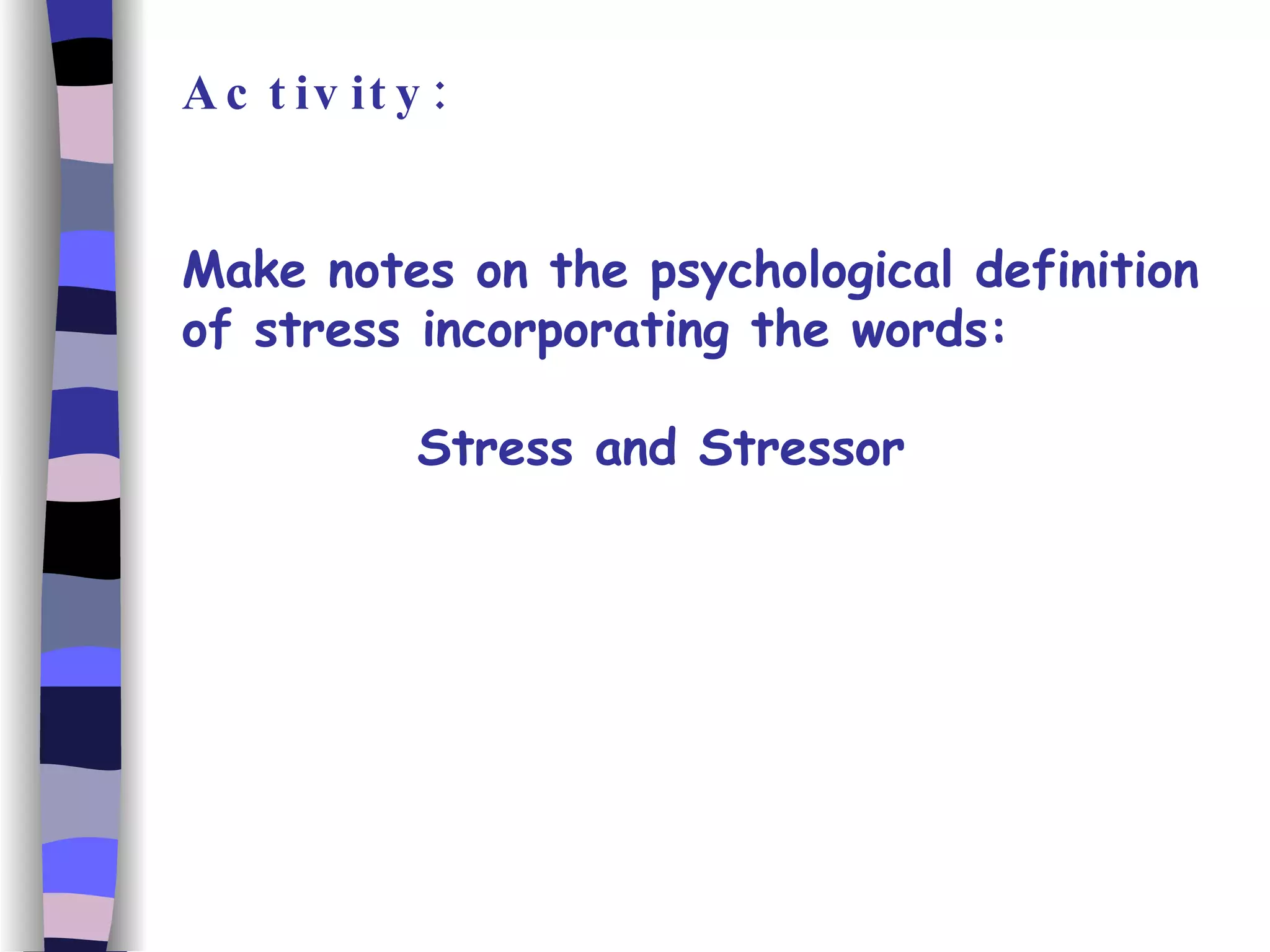 2. Body Response To Stress | PPT