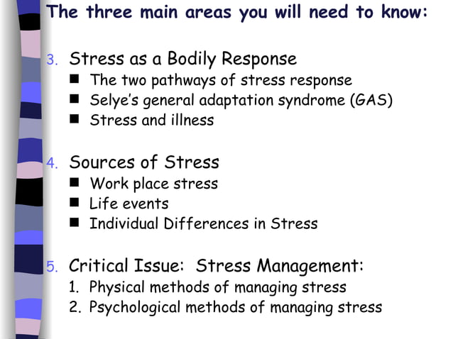 2. Body Response To Stress | PPT