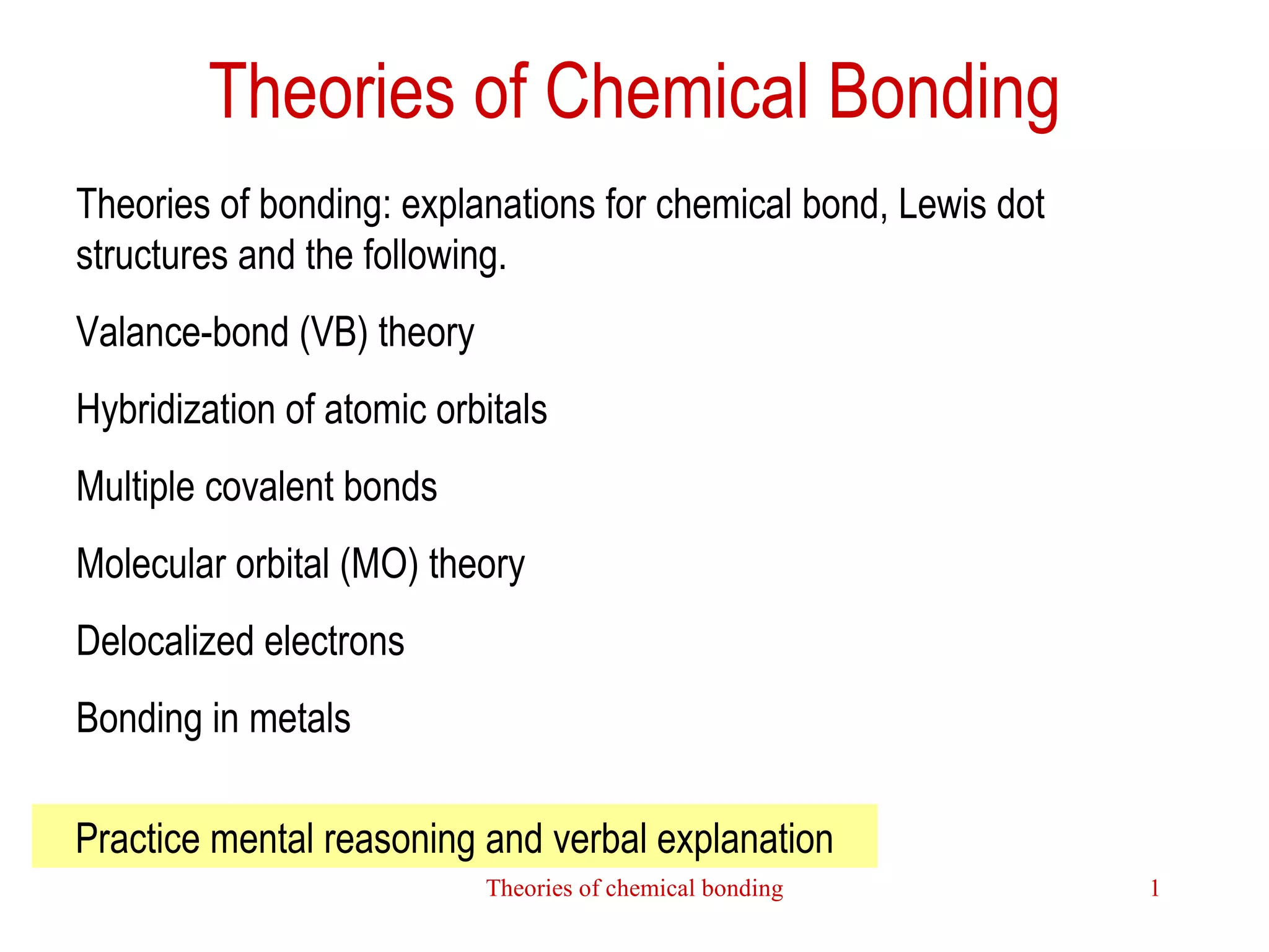 2 -bonding and hybridization | PPT