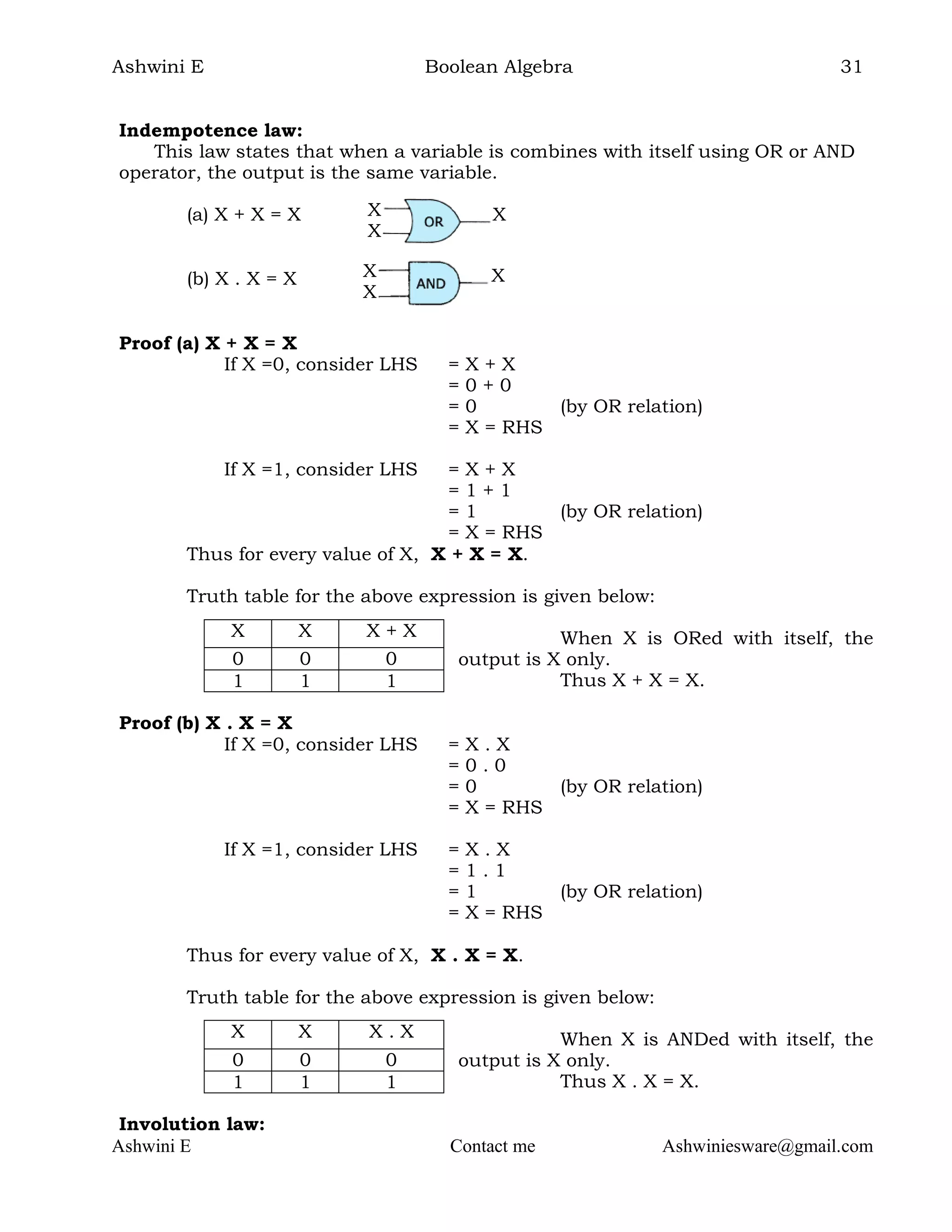 2nd PUC computer science chapter 2 boolean algebra 1 | PDF