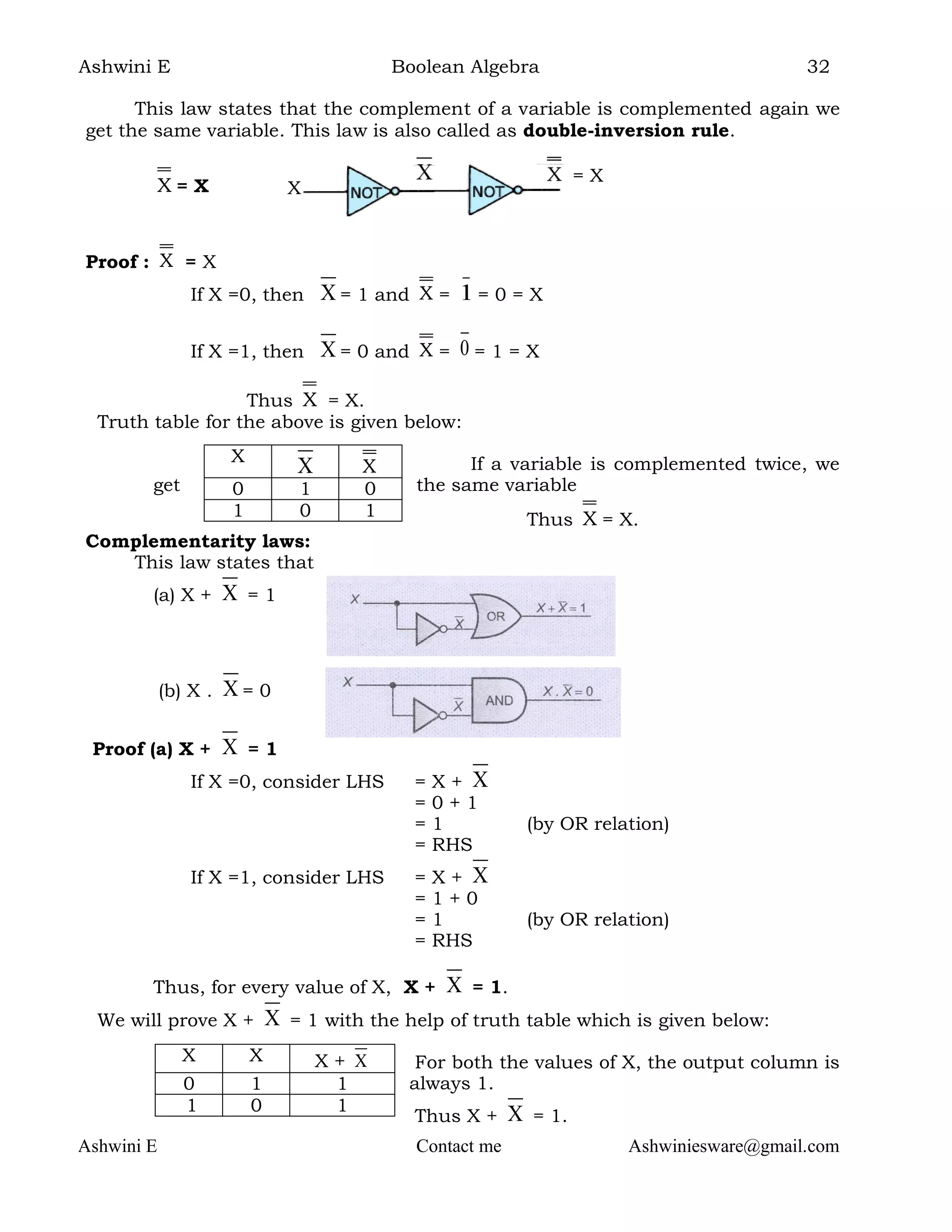 2nd PUC computer science chapter 2 boolean algebra 1 | PDF