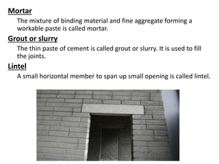 2 brick,brick masonary and manufacturing of bricks - copy | PPTX