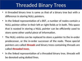 M.E - Computer Science and Engineering-Data structure-bst-and-threaded | PPT