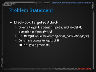 TARGETED ADVERSARIAL EXAMPLES FOR BLACK BOX AUDIO SYSTEMS - Rohan Taori ...