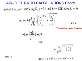Carburetor air-fuel ratio calculations | PPT