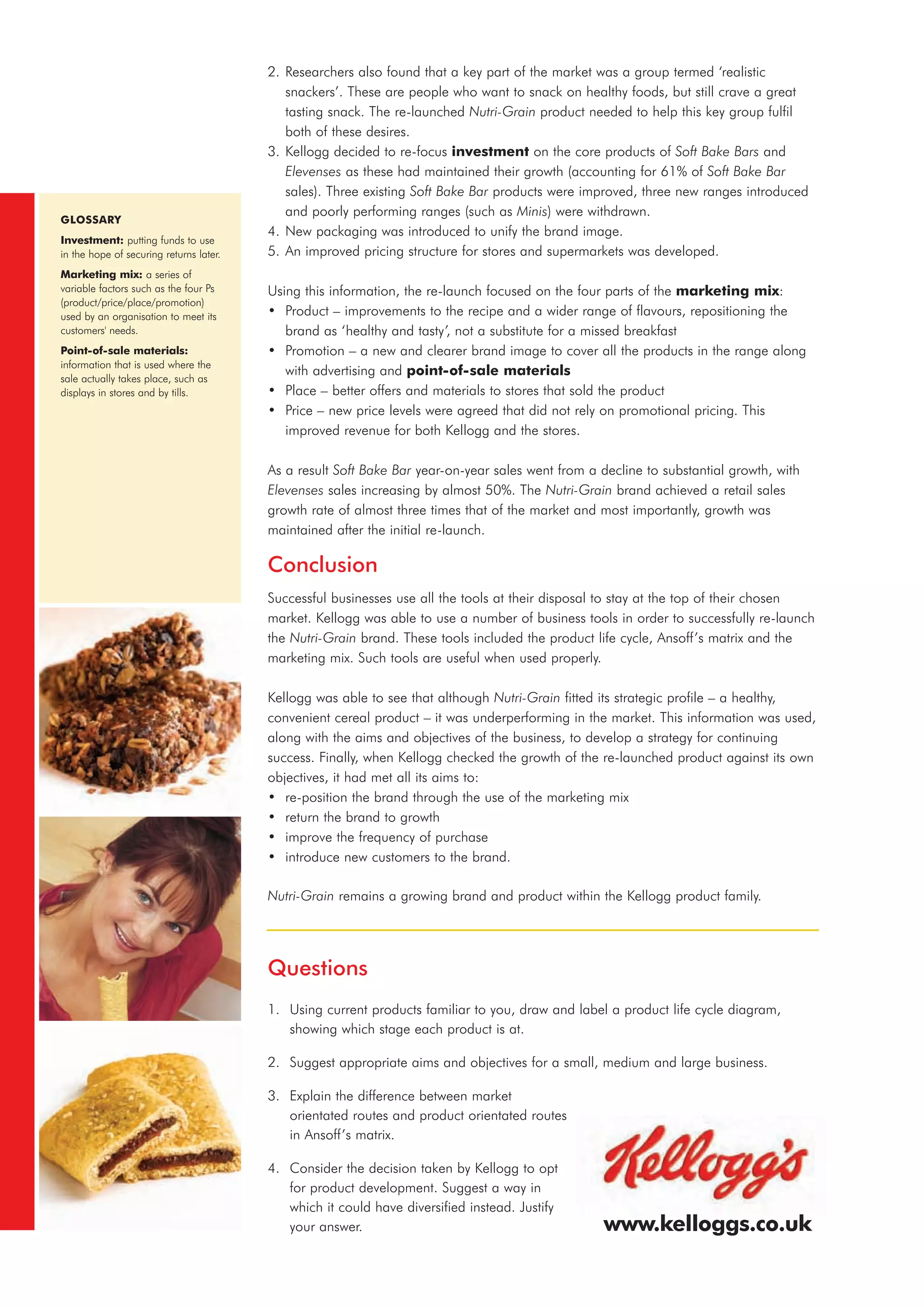 Kellogs - Extending the product life cycle - case study | PDF