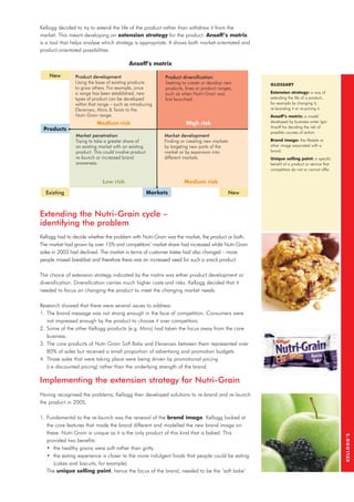 Kellogs - Extending the product life cycle - case study | PDF