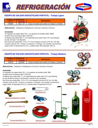 Catalogo de Soldadura Emica | PDF