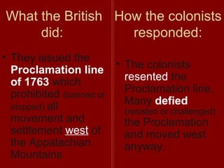 Causes of the rev. war | PPT