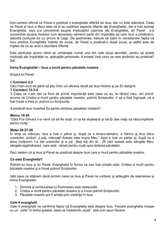 2. Ce este Evanghelia? notite | PDF