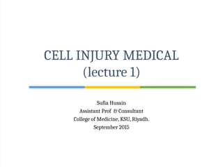2- CELL INJURY L1 Medical.ppt. ... | PPT