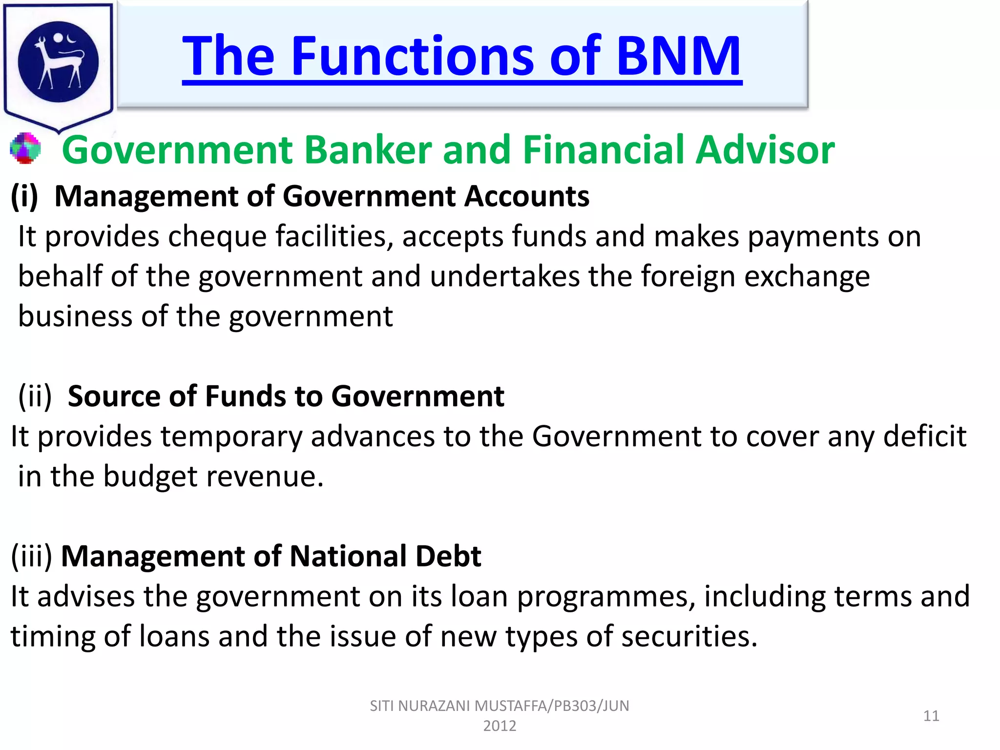 chapter 2 : central bank | PDF