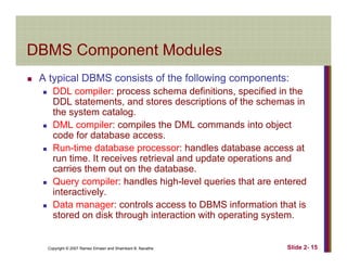 Database System Concepts and Architecture | PPT