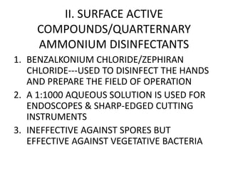 Chemical agents of sterilization | PPTX