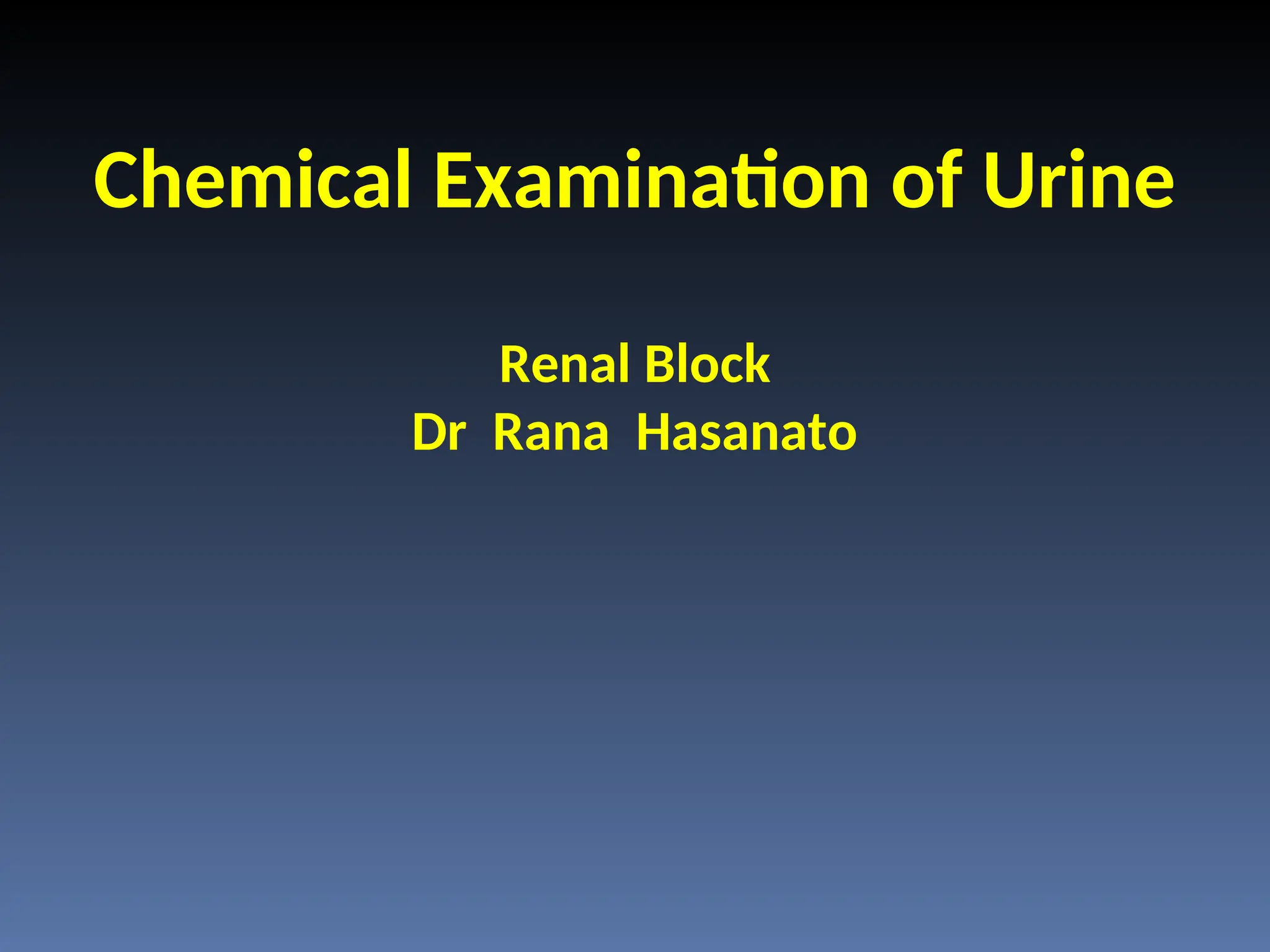 2- chemical, organic inorganic examination of urine.ppt