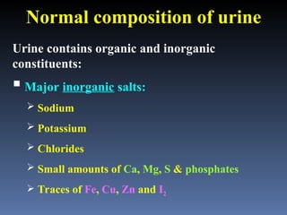 2- chemical, organic inorganic examination of urine.ppt