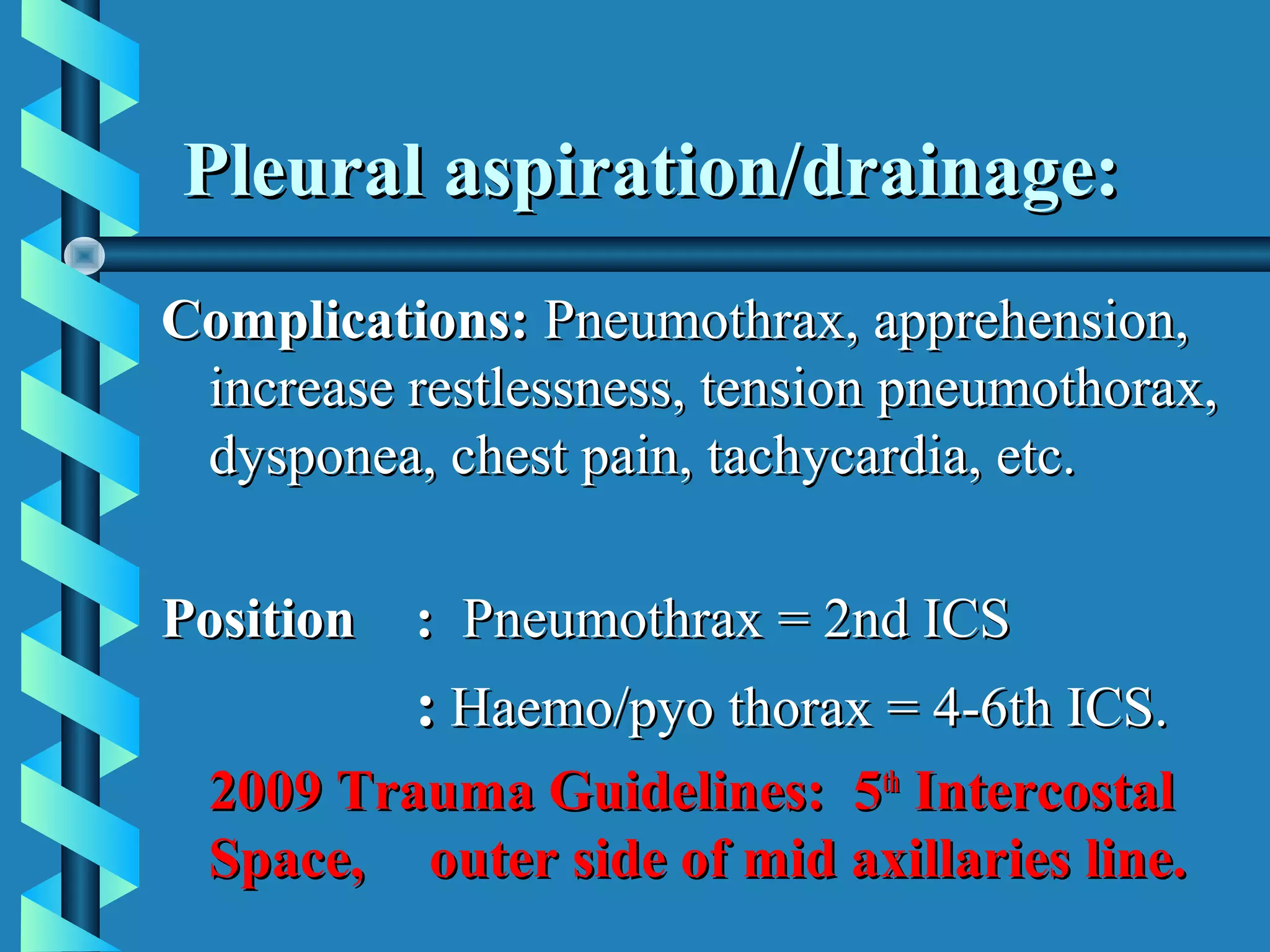 2. chest tube drainage | PPT